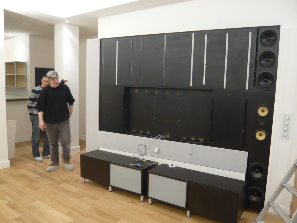 Mur sonore dans un appartement hausmannien - Voir et Émouvoir